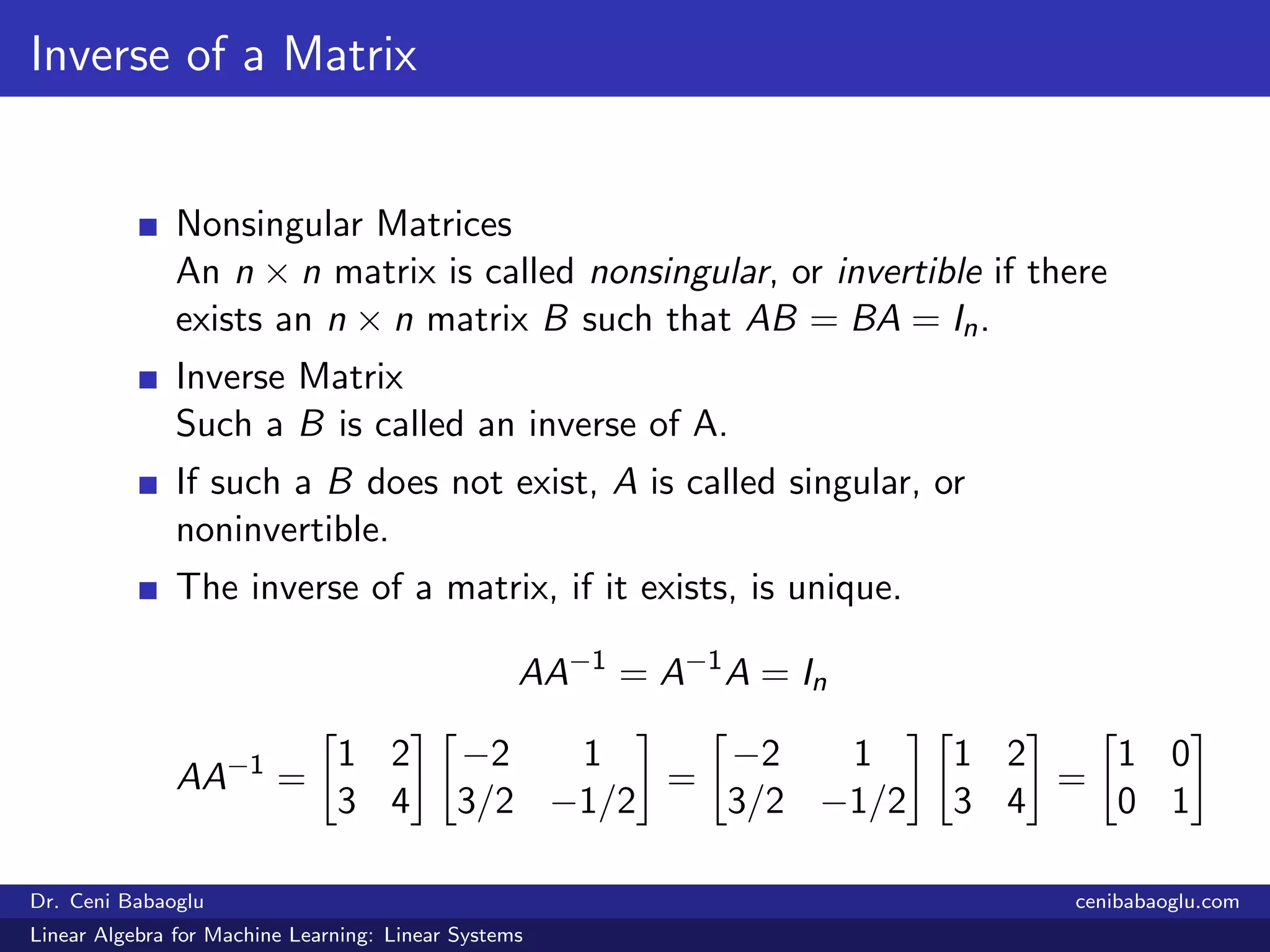 1. Linear Algebra for Machine Learning: Linear Systems | PDF