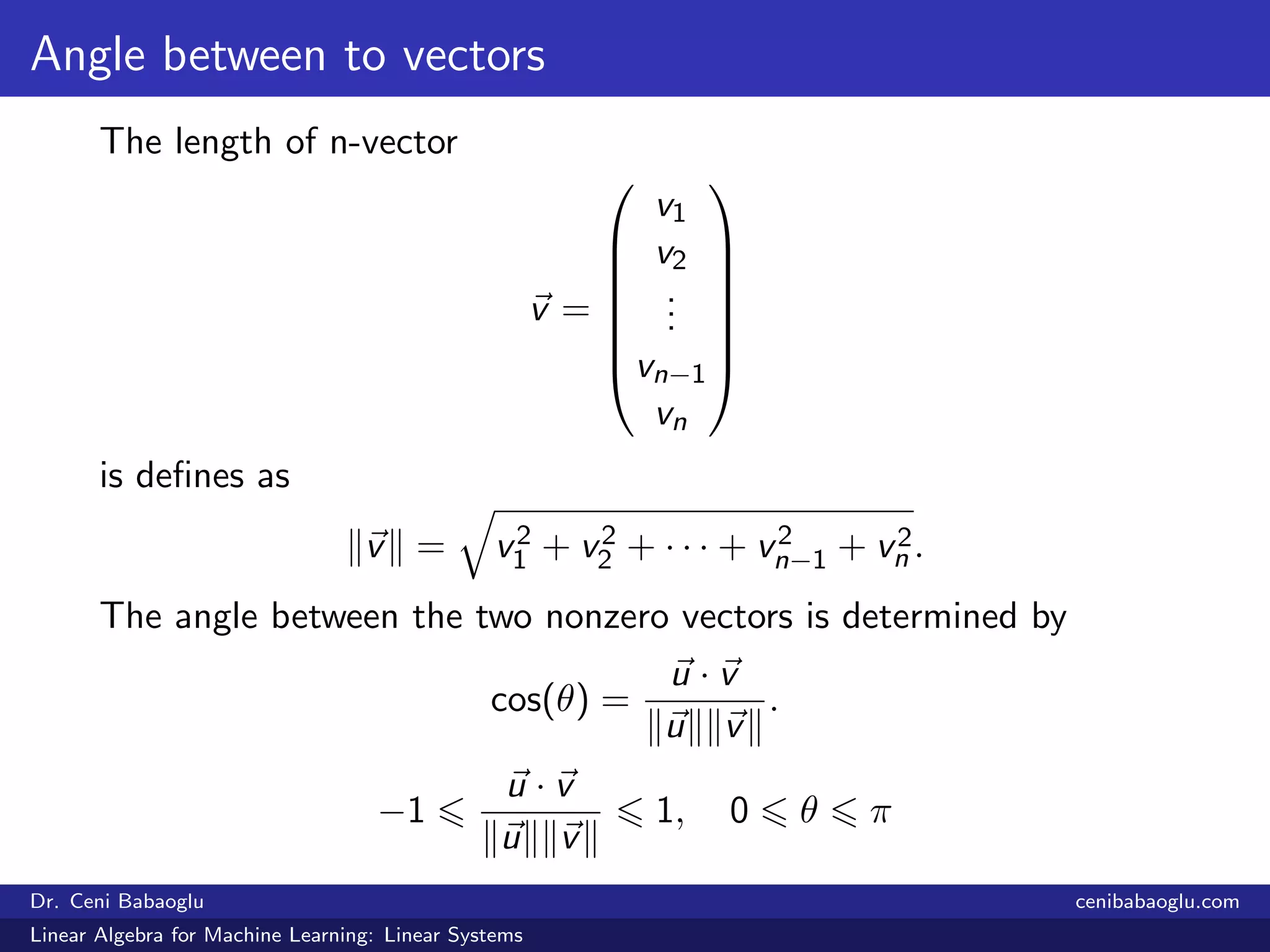 1. Linear Algebra for Machine Learning: Linear Systems | PDF