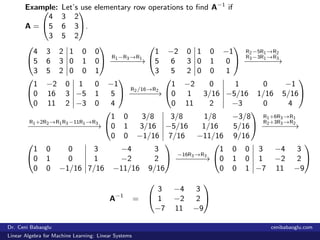 1. Linear Algebra for Machine Learning: Linear Systems | PDF