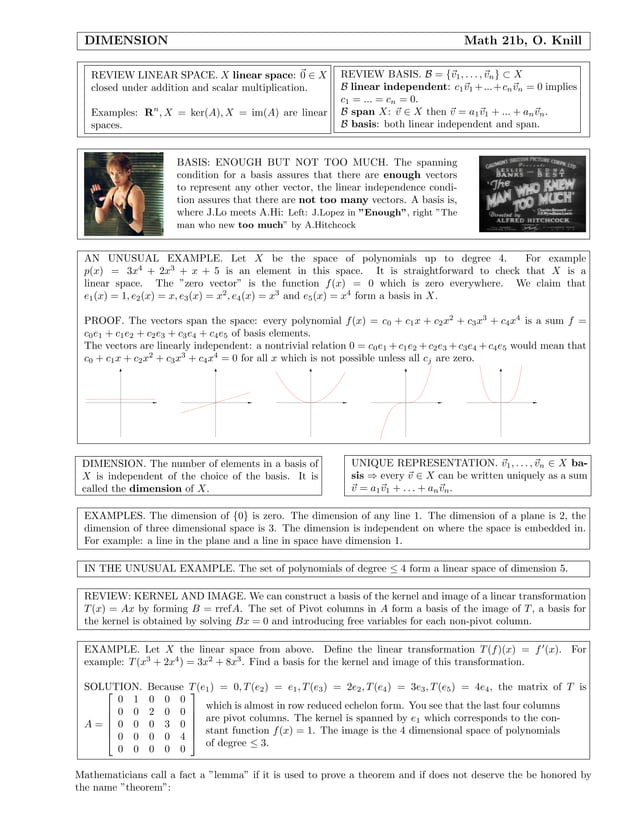 Linear algebra havard university | PDF