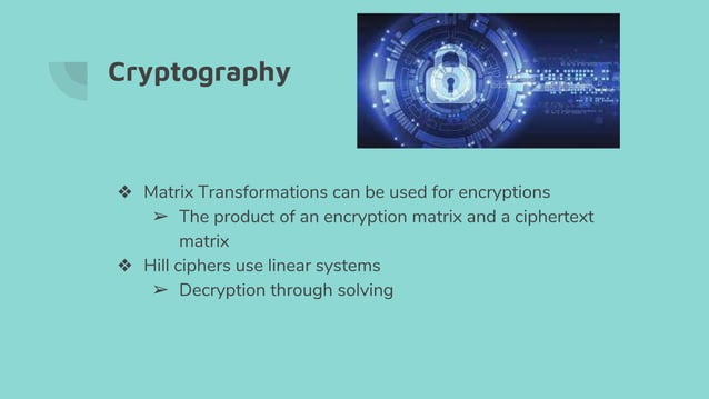 Linear algebra in Computer Science | PPT