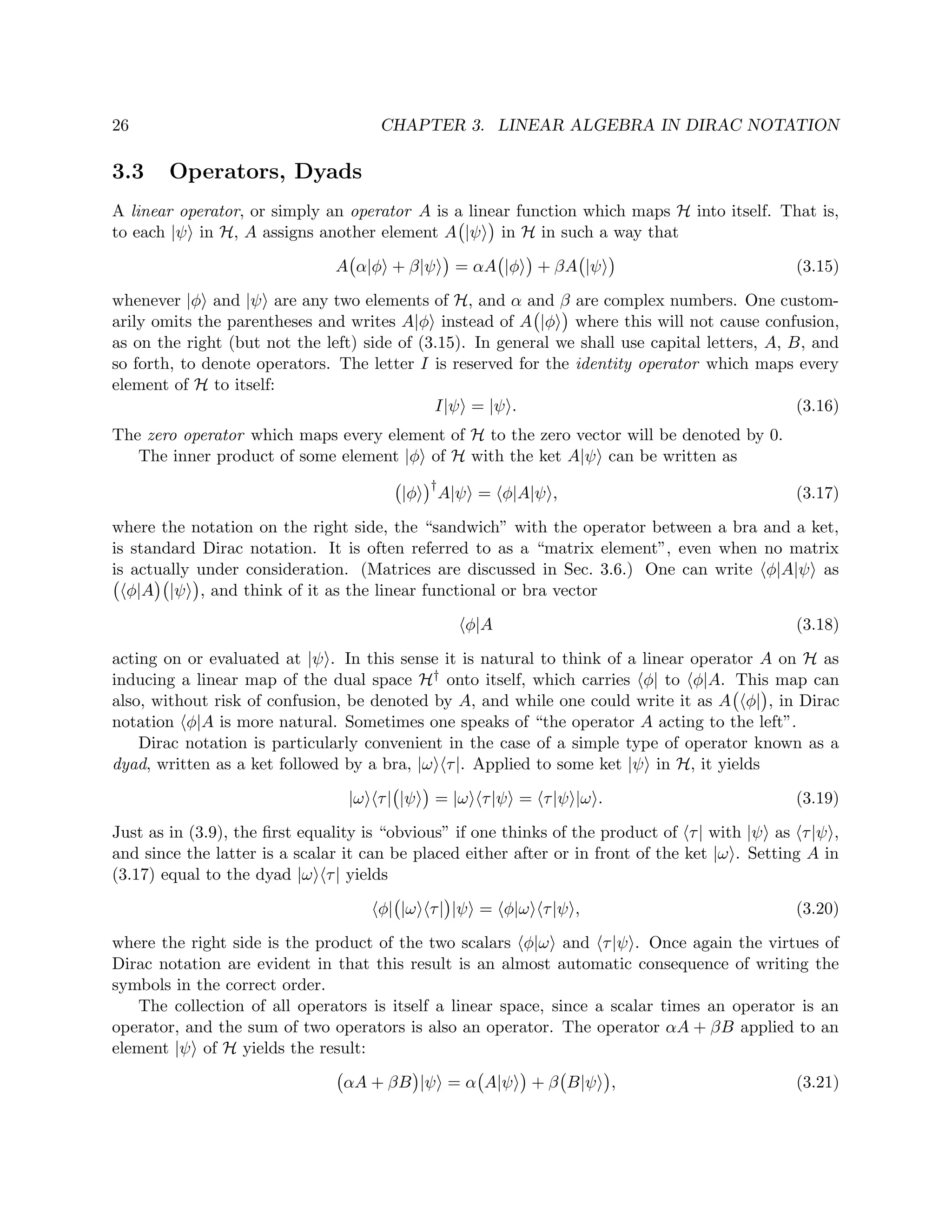 Linear algebra in the dirac notation | PDF | Physics | Science