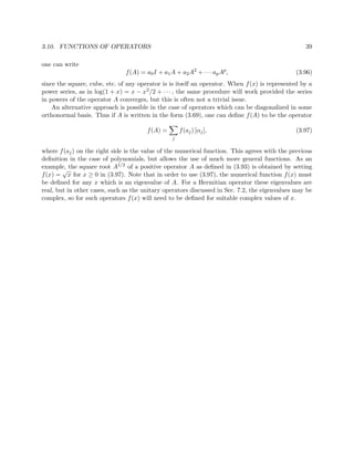 Linear algebra in the dirac notation | PDF