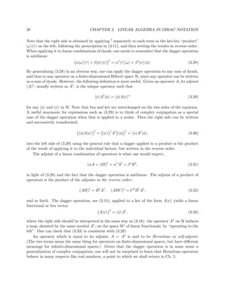 Linear algebra in the dirac notation | PDF