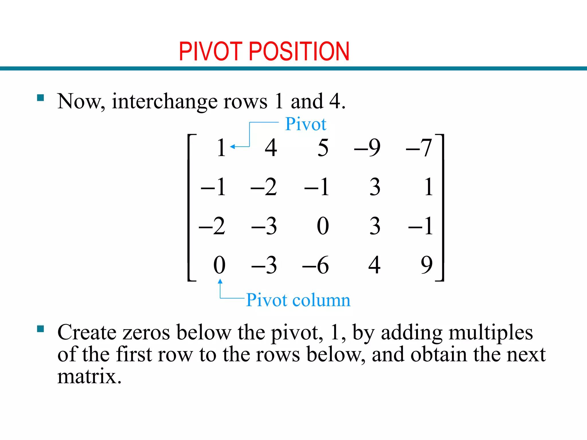 Linear algebra notes 1 | PPT Linear algebra notes 1 | PPT