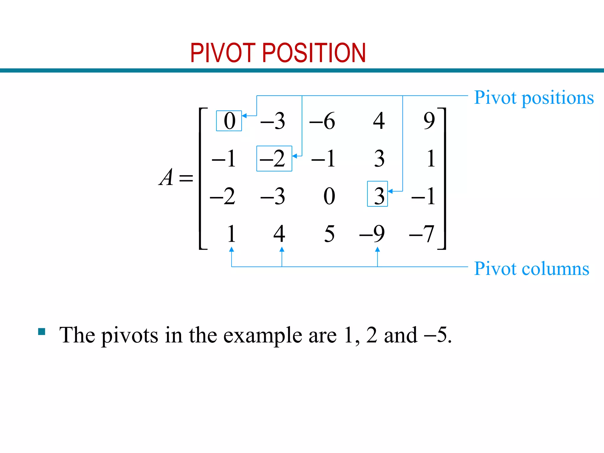 Linear algebra notes 1 | PPT Linear algebra notes 1 | PPT