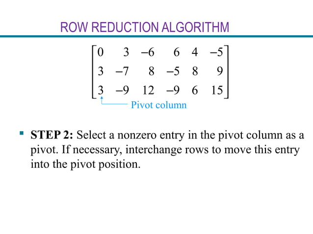 Linear algebra notes 1 | PPT | Chemistry | Science