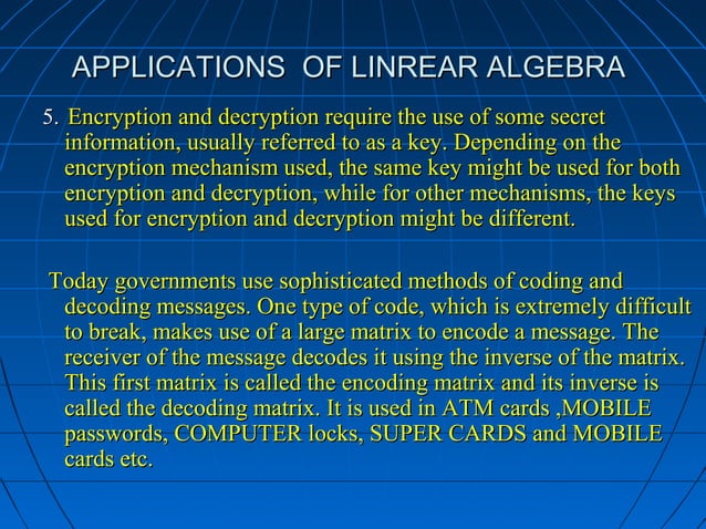 Linear algebra notes 1 | PPT | Chemistry | Science