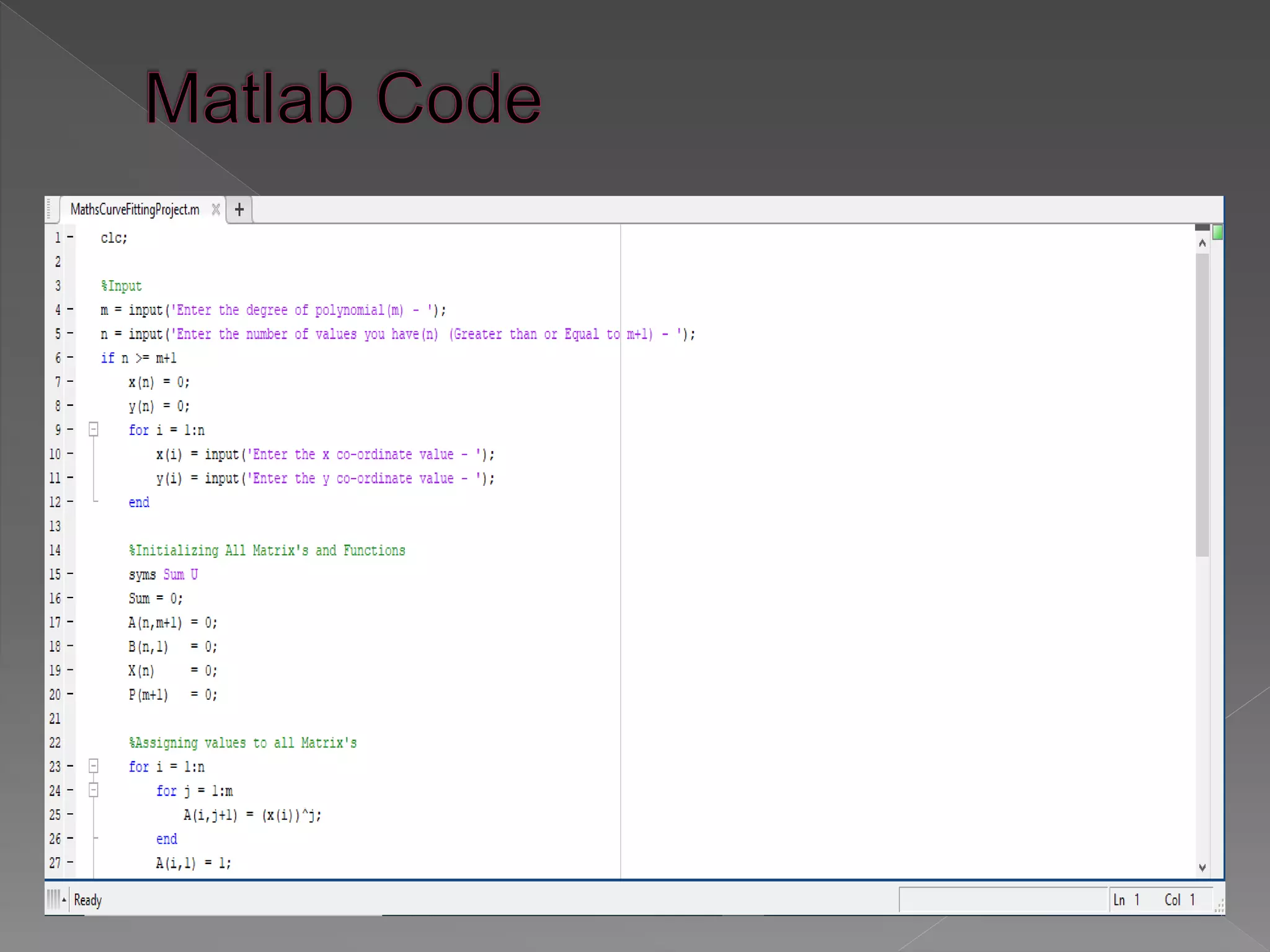 Curve Fitting - Linear Algebra | PPT