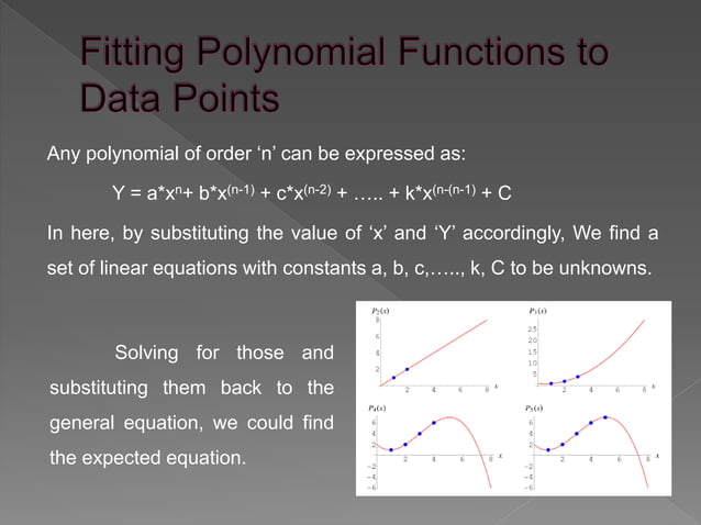 Curve Fitting - Linear Algebra | PPT