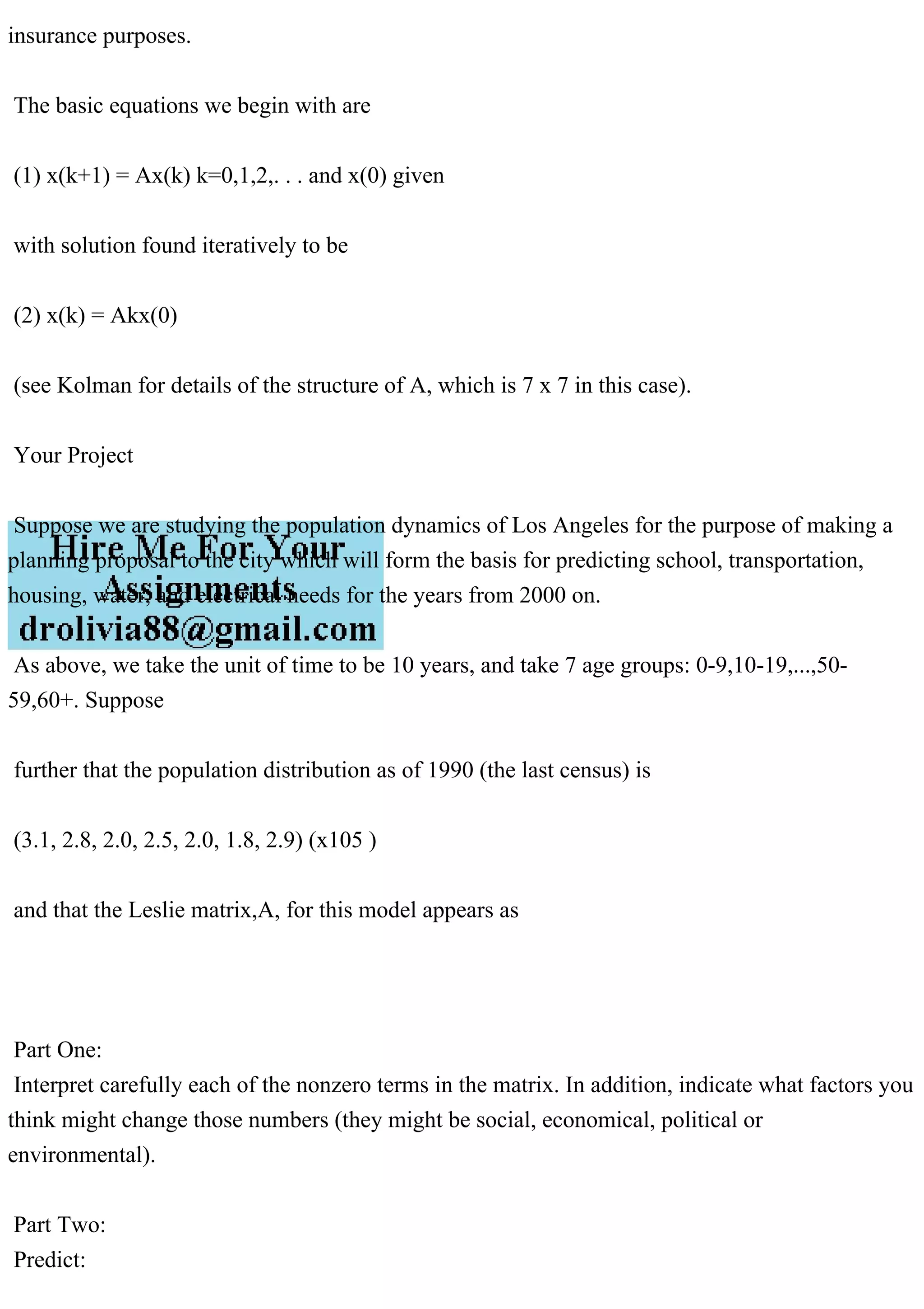 Linear Algebra Project Urban Population Dynamics This project is.pdf