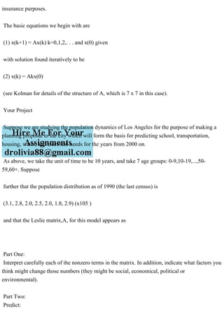 Linear Algebra Project Urban Population Dynamics This project is.pdf