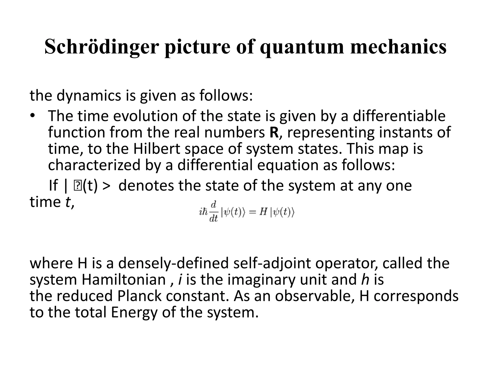 Mathematical Formulation of Quantum Mechanics | PPTX