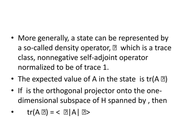 Mathematical Formulation of Quantum Mechanics | PPTX | Physics | Science