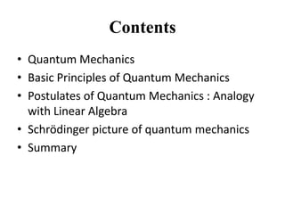 Mathematical Formulation of Quantum Mechanics | PPTX