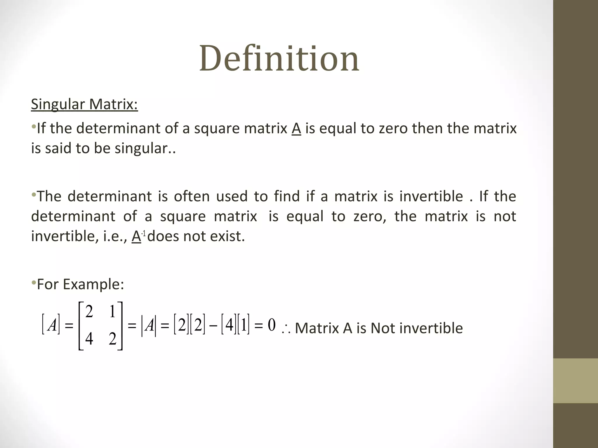 Linear algebra | PPT