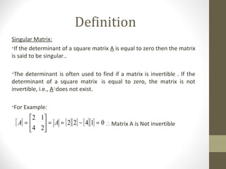 Linear algebra | PPT