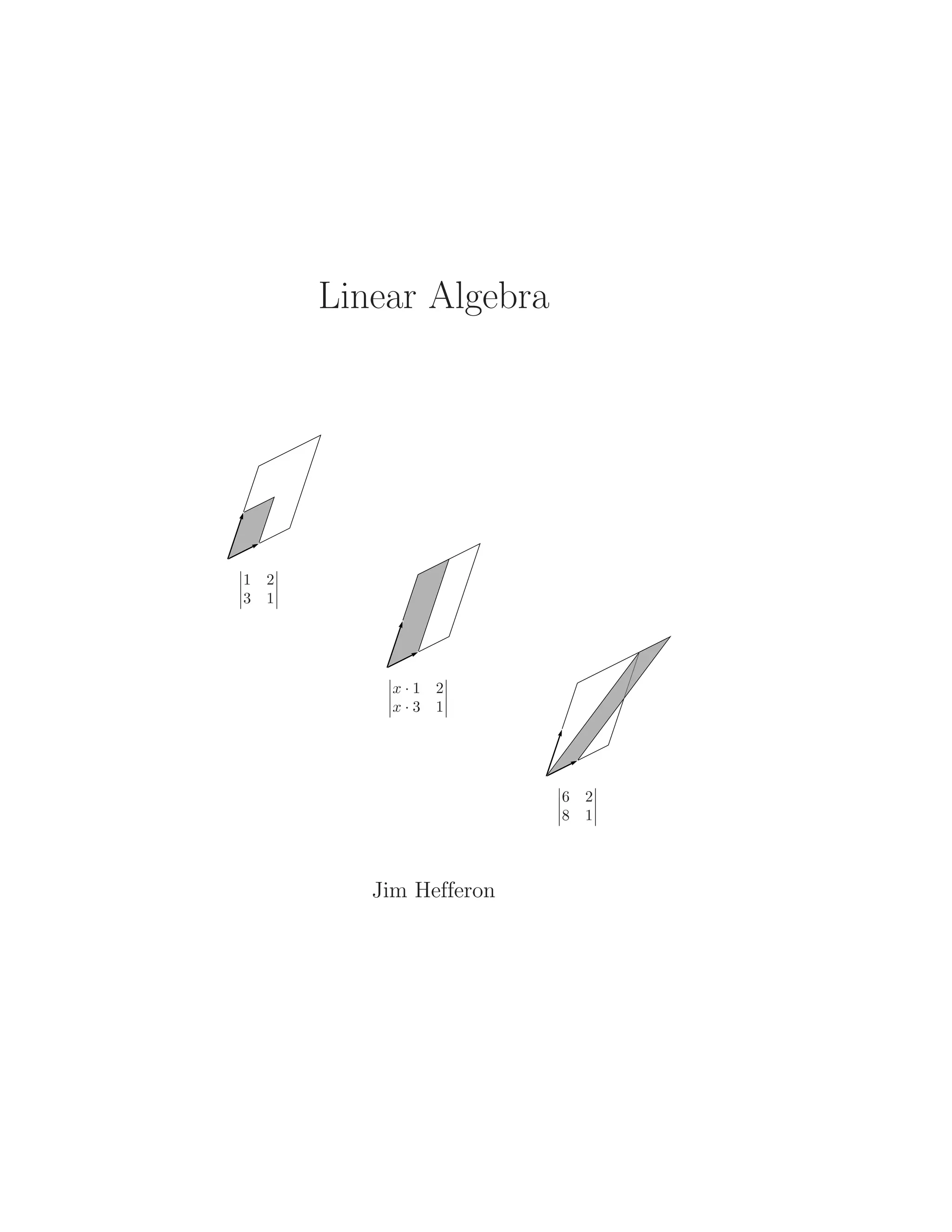 Linear Algebra_ Theory_Jim Hefferon | PDF