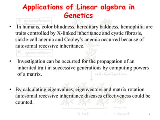Linear algebra to solve autosomal inheritance | PPTX