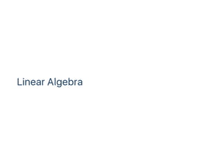 Linear algebra | PPT