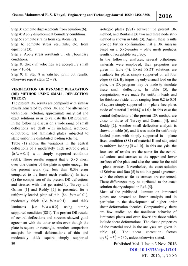 Linear Analysis Of Composite Laminated Plates Using First Order Pdf