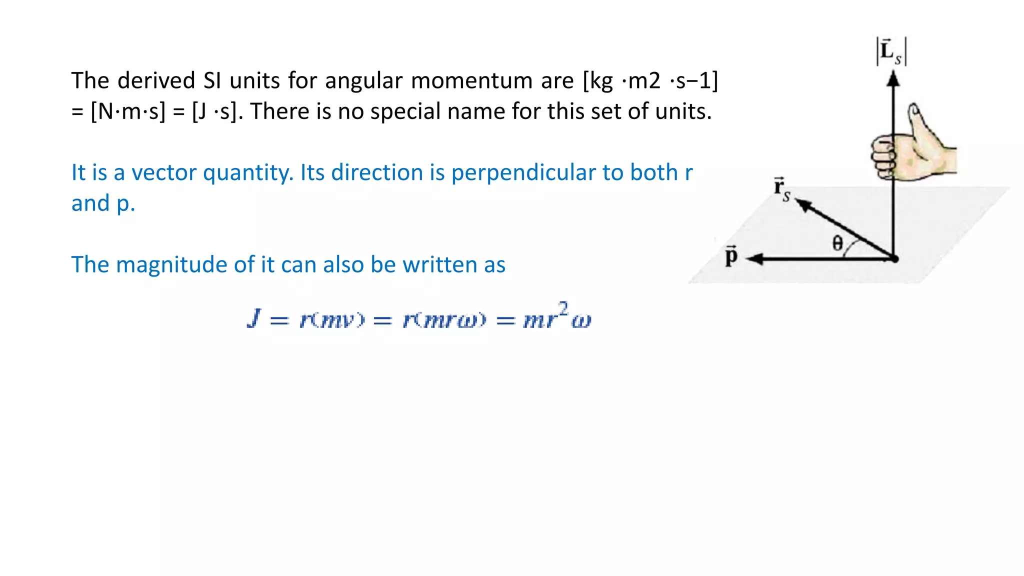 Linear and angular momentum | PPTX