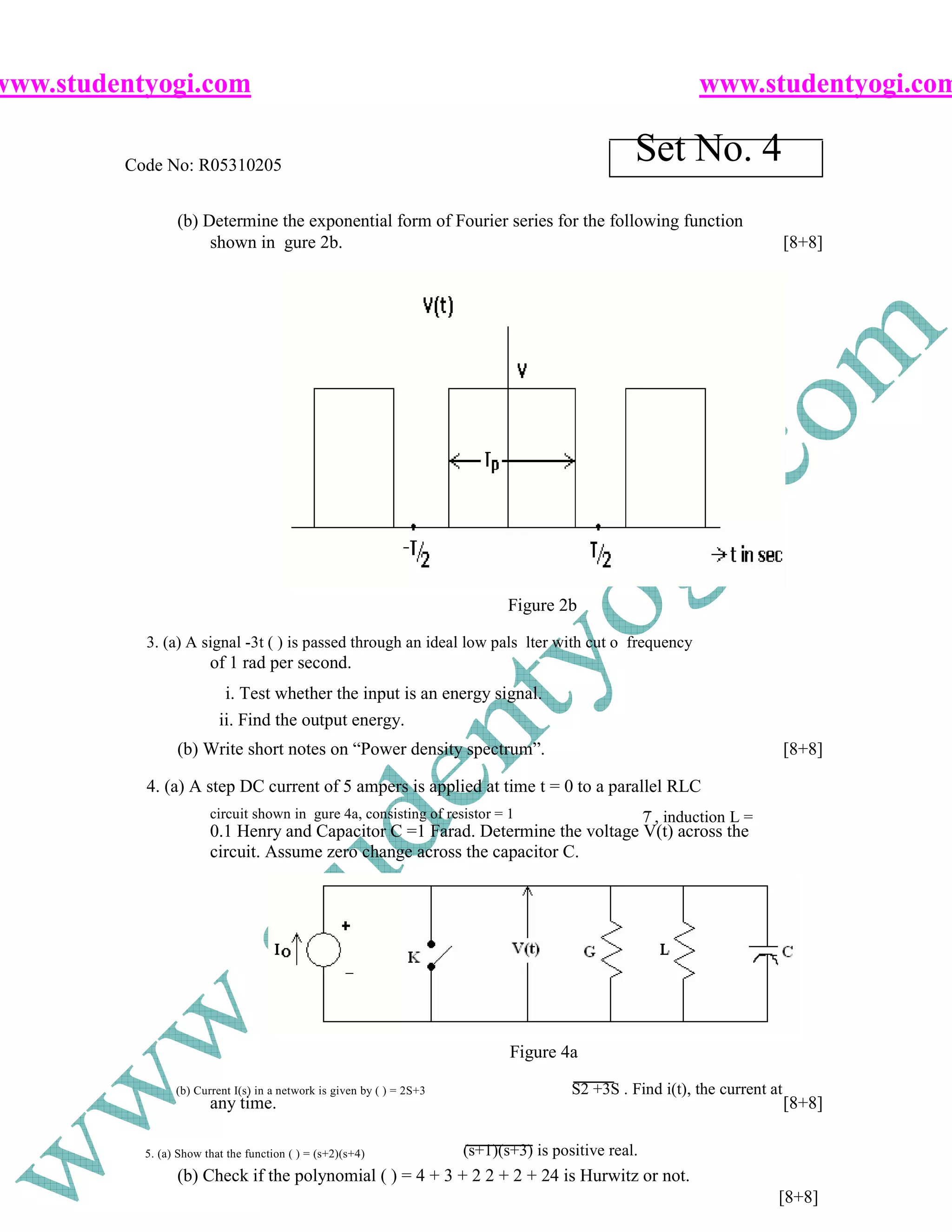Linear and discrete systems analysis Jntu Model Paper{Www.Studentyogi ...