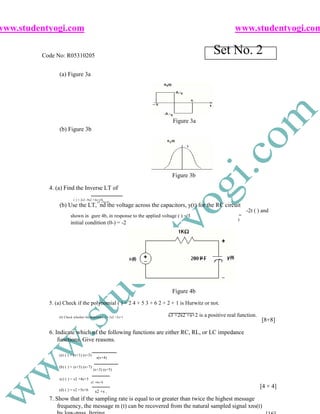 Linear and discrete systems analysis Jntu Model Paper{Www.Studentyogi ...