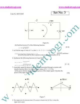 Linear and discrete systems analysis Jntu Model Paper{Www.Studentyogi ...
