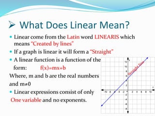 Linear and exponential functions | PPTX