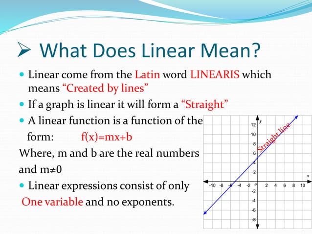 Linear and exponential functions | PPTX