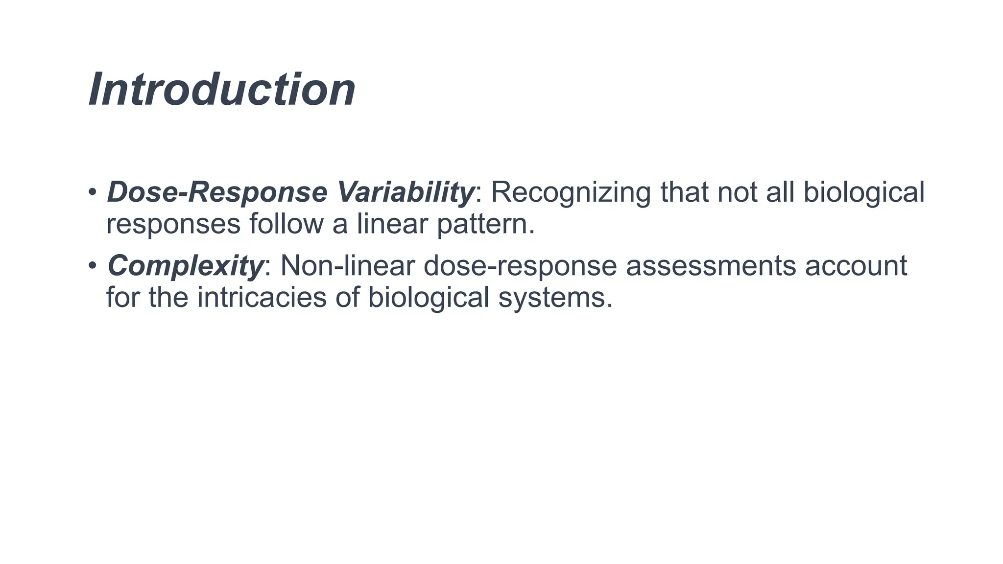 Linear and non-linear dose-response assessment.pptx