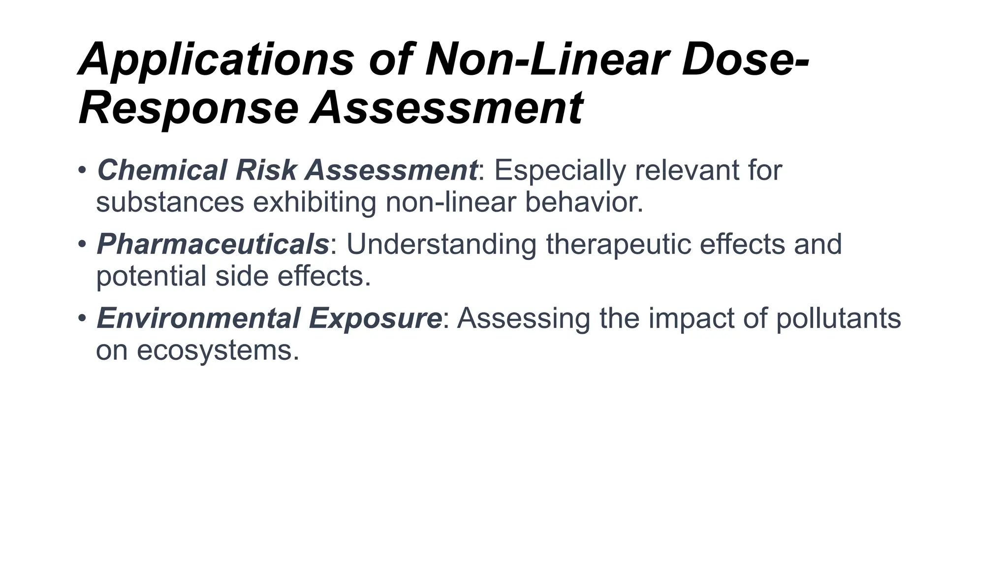 Linear and non-linear dose-response assessment.pptx
