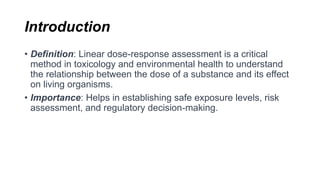 Linear and non-linear dose-response assessment.pptx