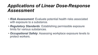 Linear and non-linear dose-response assessment.pptx