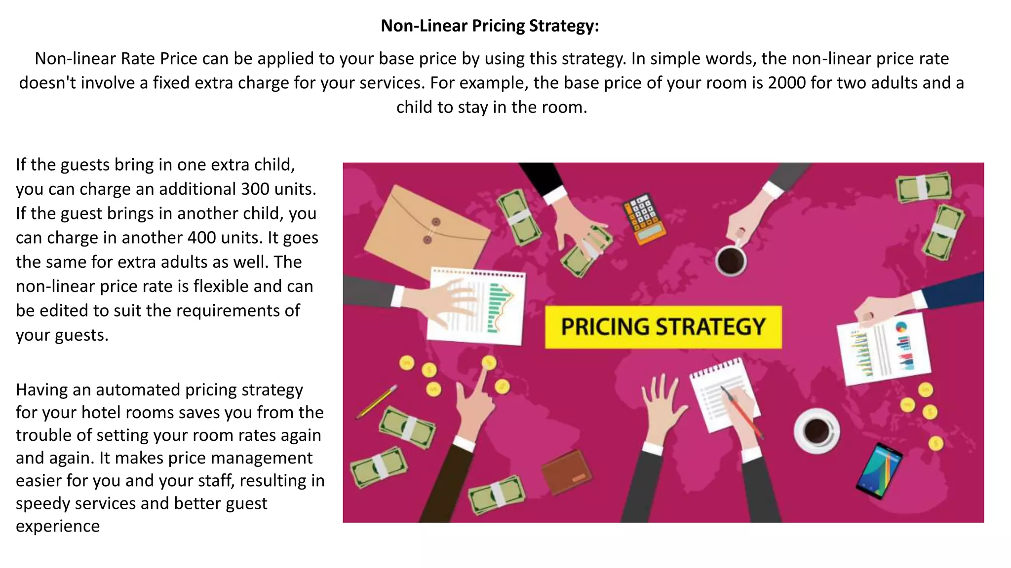 Linear and Non-Linear Pricing Strategy In Hotel PMS check out in this Presentation | PPTX