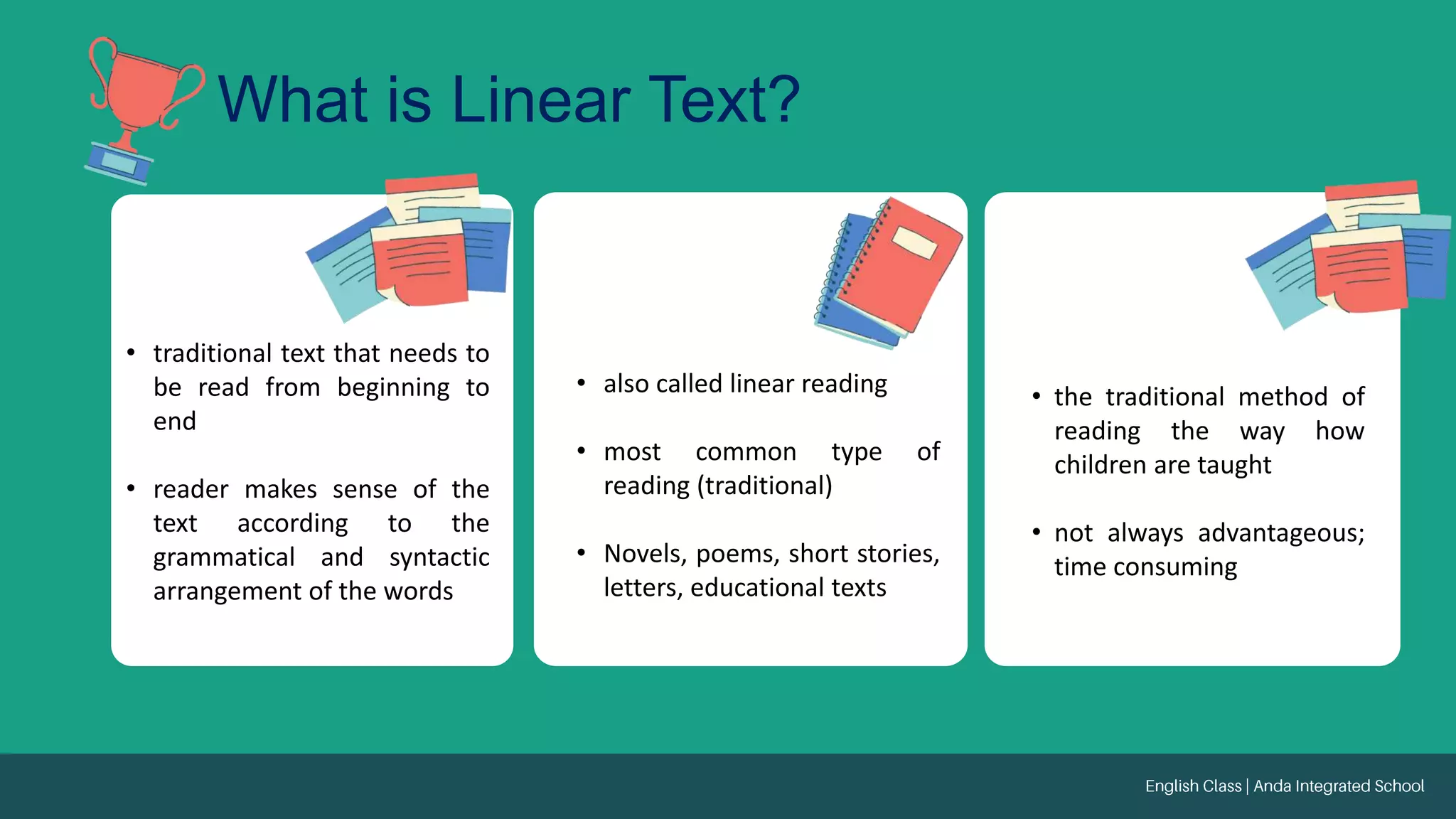 Linear and Non Linear Texts | PPTX