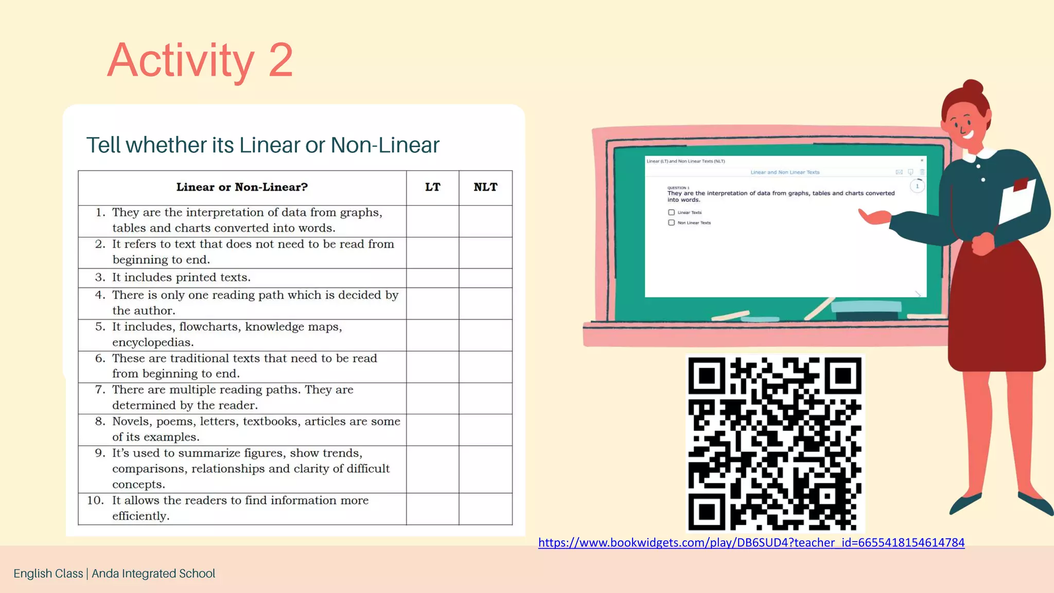 Linear and Non Linear Texts | PPTX