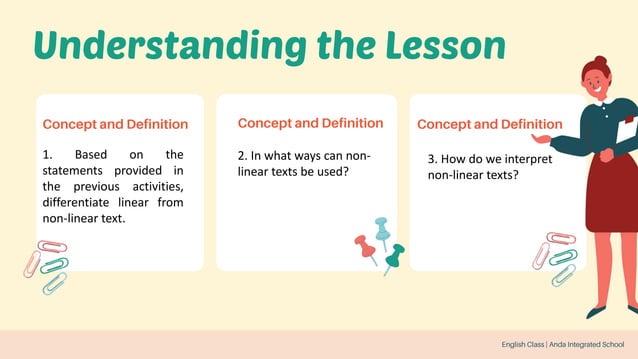 Linear and Non Linear Texts | PPTX | Books and Literature