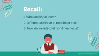 Linear and Non Linear Texts | PPTX