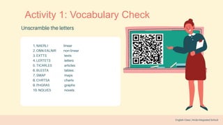 Linear and Non Linear Texts | PPTX