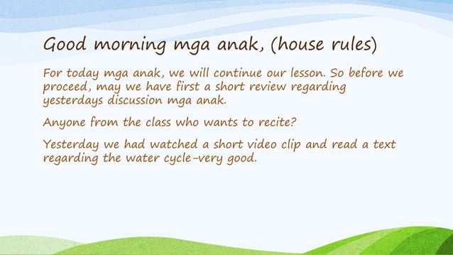 LINEAR and NON-LINEAR TEXTS- Classroom Observation | PPTX | Weather ...