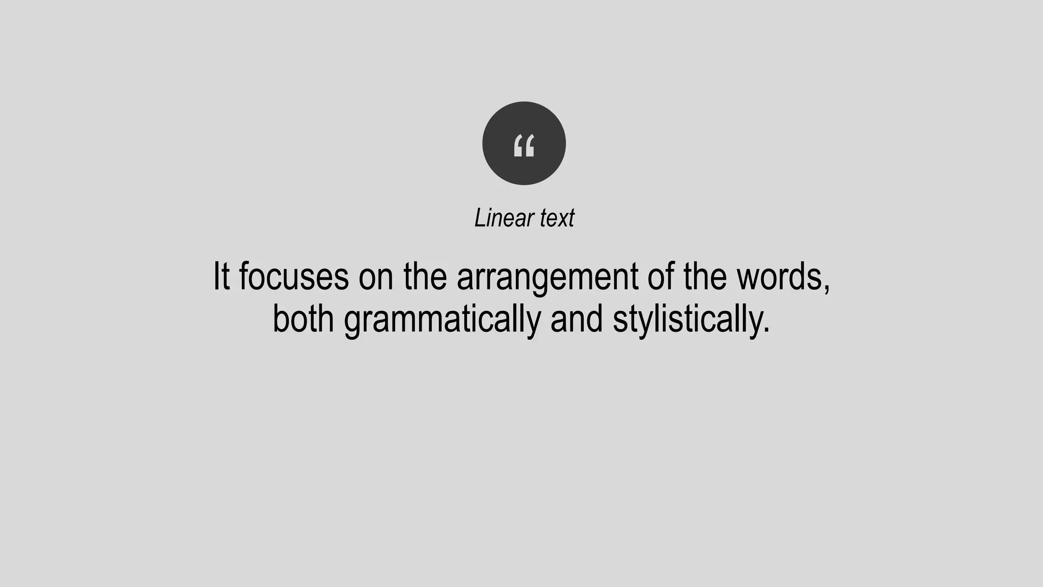 Linear and Non linear texts (English 9) | PPTX