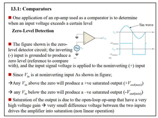 Linear application and Comparator and level detector.pptx