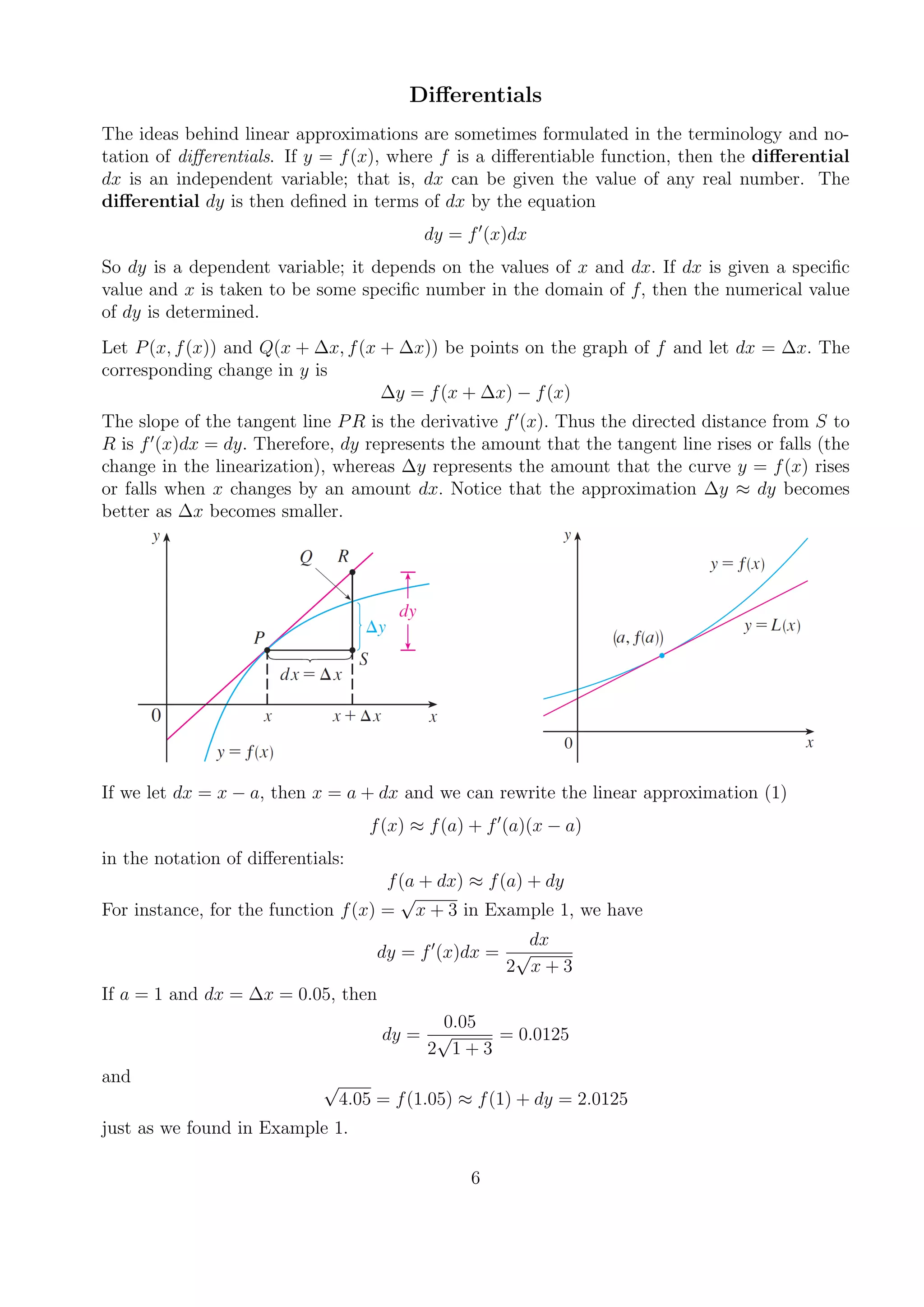 Linear approximations and_differentials | PDF