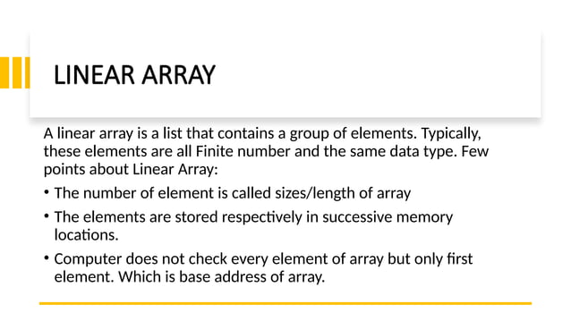 Linear Arrays in Programming: Array Length, Benefits, Drawbacks, and ...