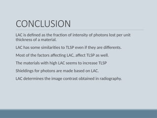 Comprehensive Overview of Linear Attenuation Coefficient in Radiography ...