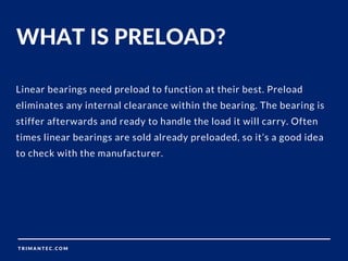 Linear Bearings and Rail Guides | PDF