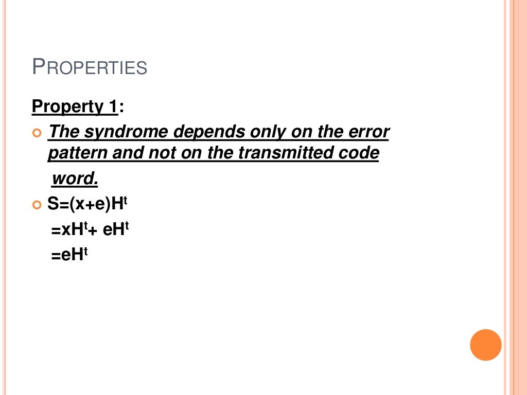 Linear Block Code