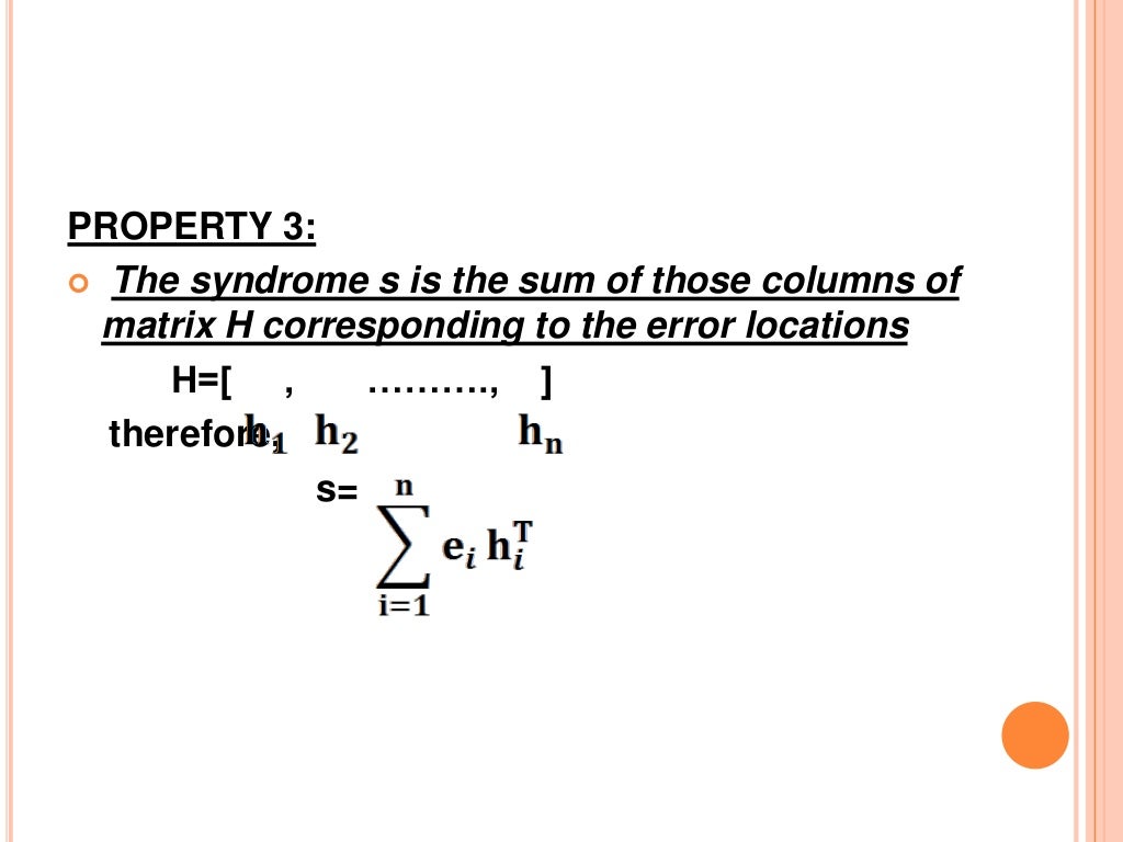 Linear Block Code